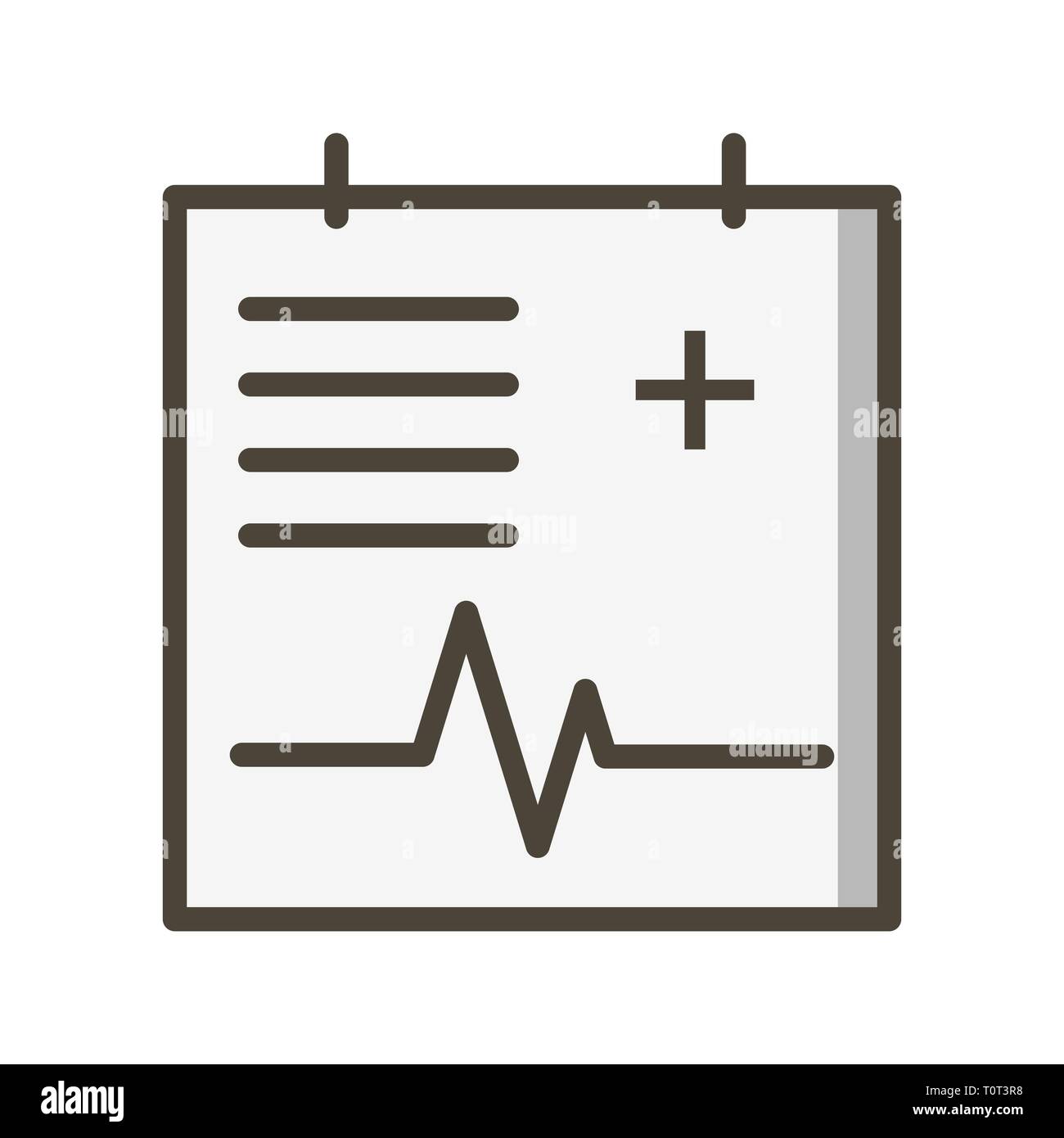 Illustration Medical Chart Icon Stock Photo - Alamy