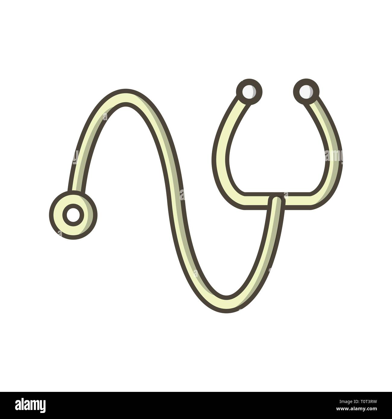 Illustration Stethoscope Icon Stock Photo - Alamy