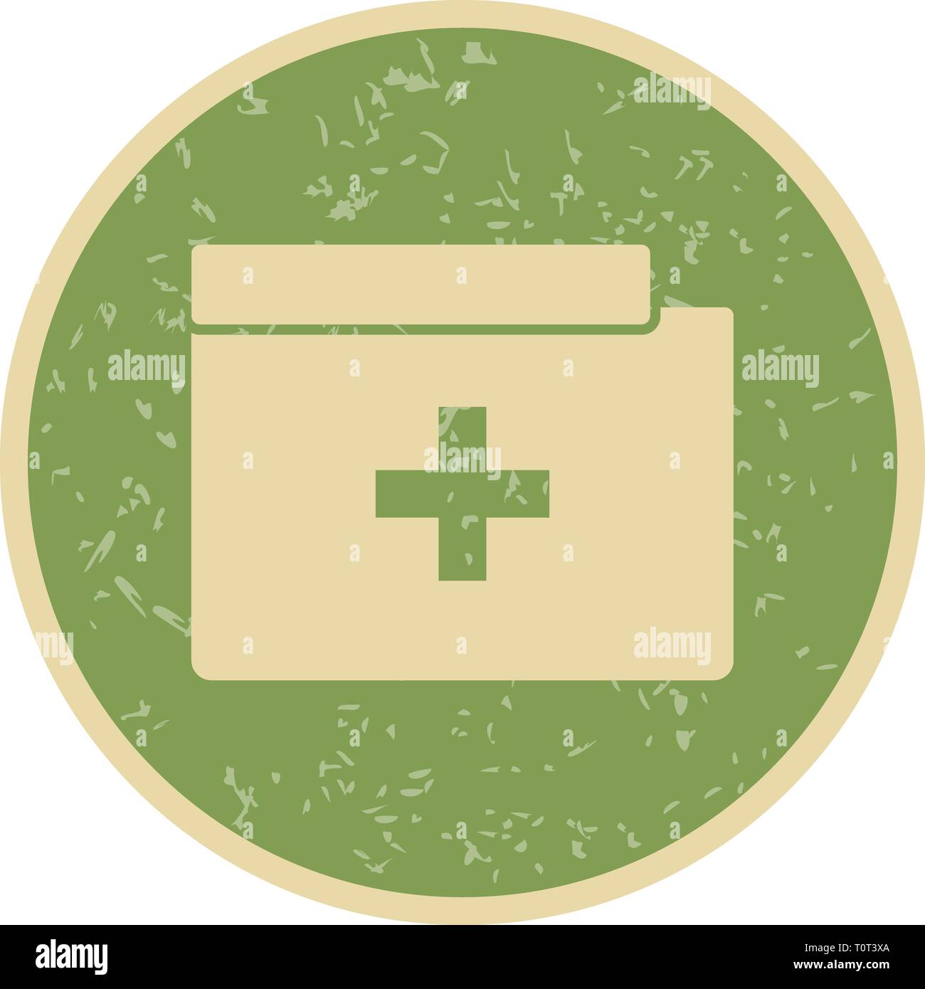 Illustration Medical Folder Icon Stock Photo - Alamy