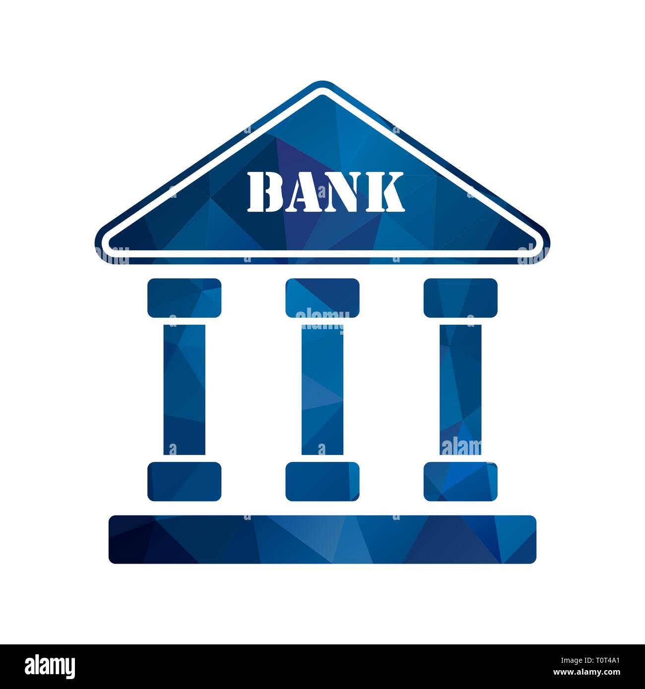 Illustration Bank Icon Stock Photo - Alamy