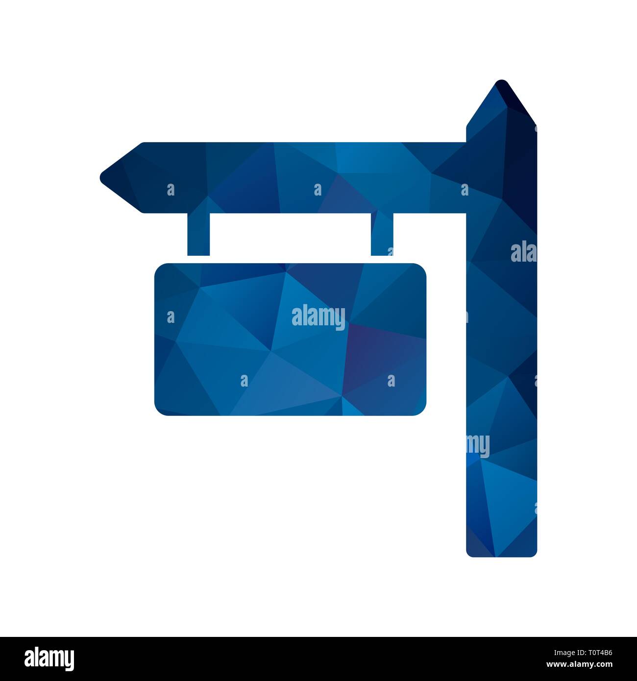 Illustration Sign Board Icon Stock Photo - Alamy