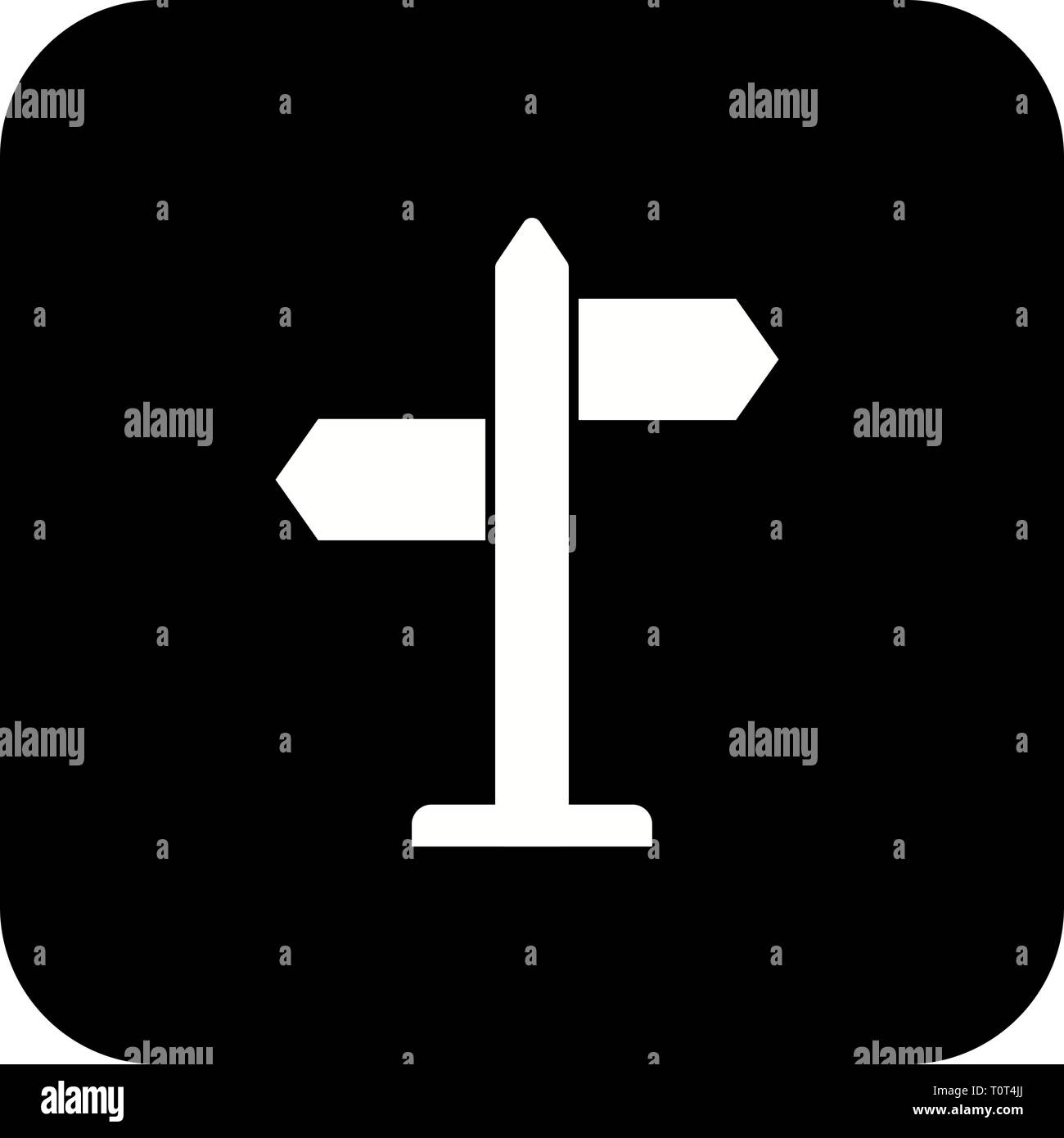 Illustration Directions Icon Stock Photo - Alamy