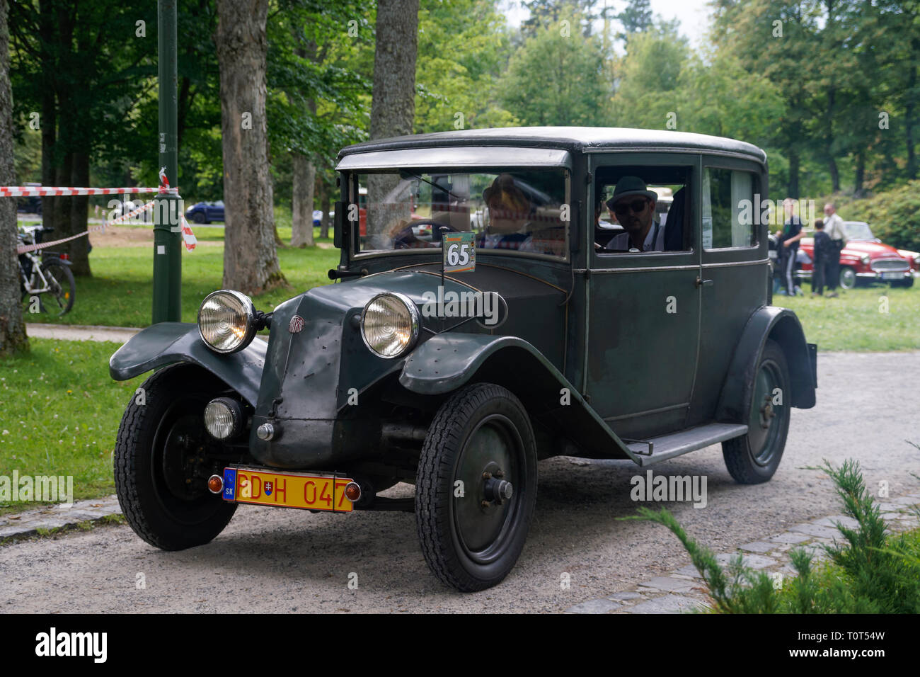 Tatra 12 from 1930 Tatransky Oldtimer 2018. Tatranska Lomnica, Slovakia ...