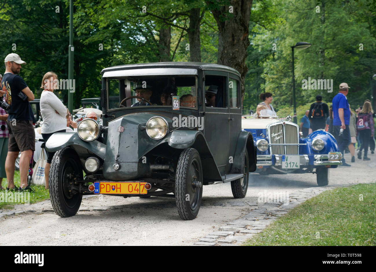 Tatra 12 from 1930 Tatransky Oldtimer 2018. Tatranska Lomnica, Slovakia ...