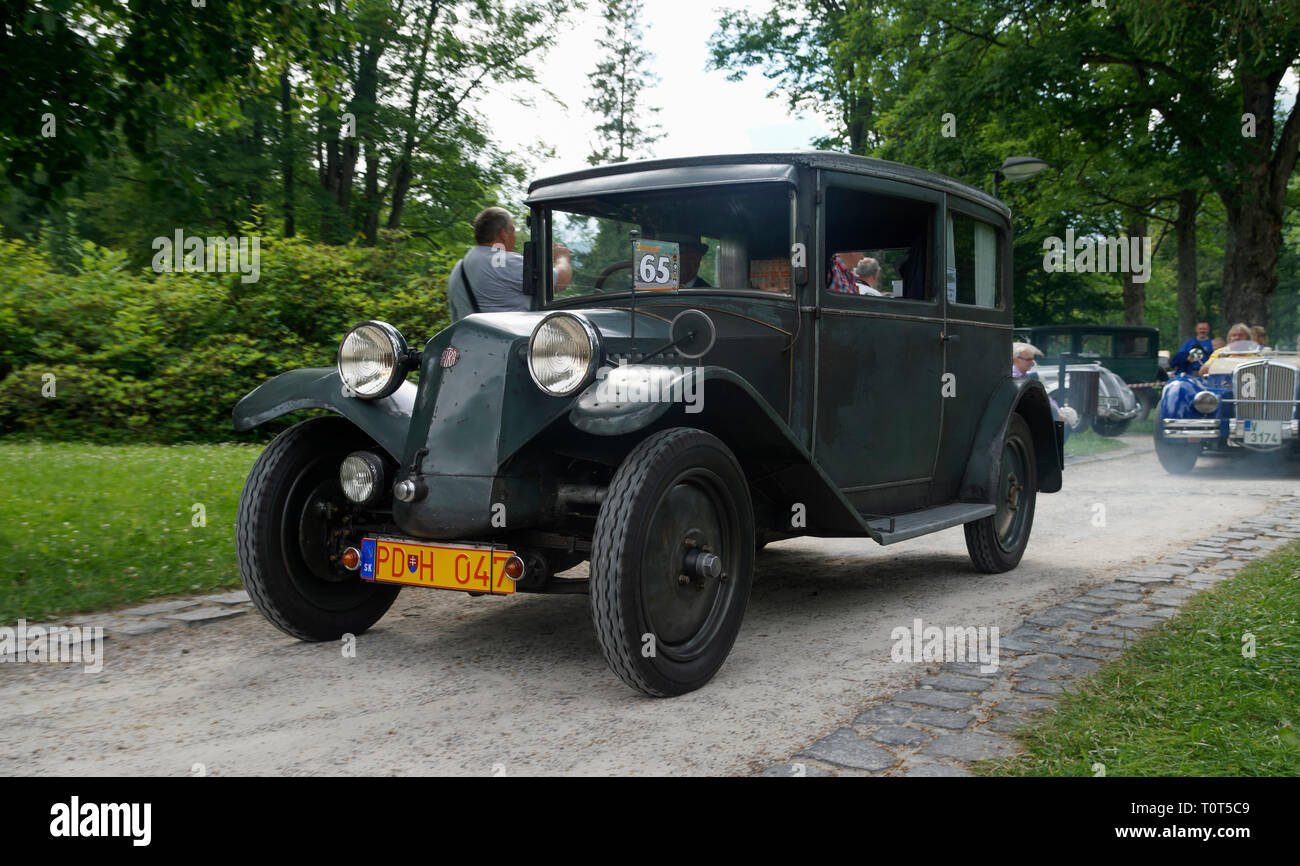 Tatra 12 from 1930 Tatransky Oldtimer 2018. Tatranska Lomnica, Slovakia ...