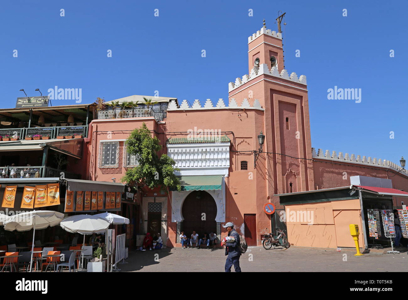 Kharbouch Mosque, Jemaa el Fna, Medina, Marrakesh, Marrakesh-Safi ...