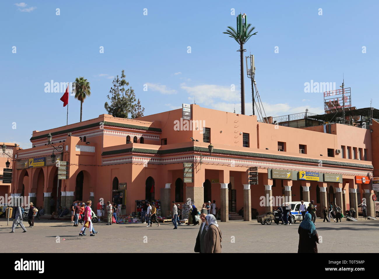 Post Office, Jemaa el Fna, Medina, Marrakesh, Marrakesh-Safi region ...