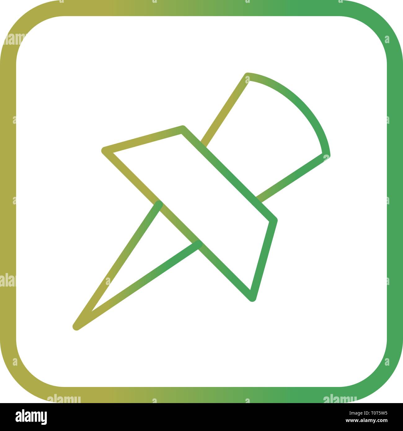Illustration Pin Icon Stock Photo - Alamy