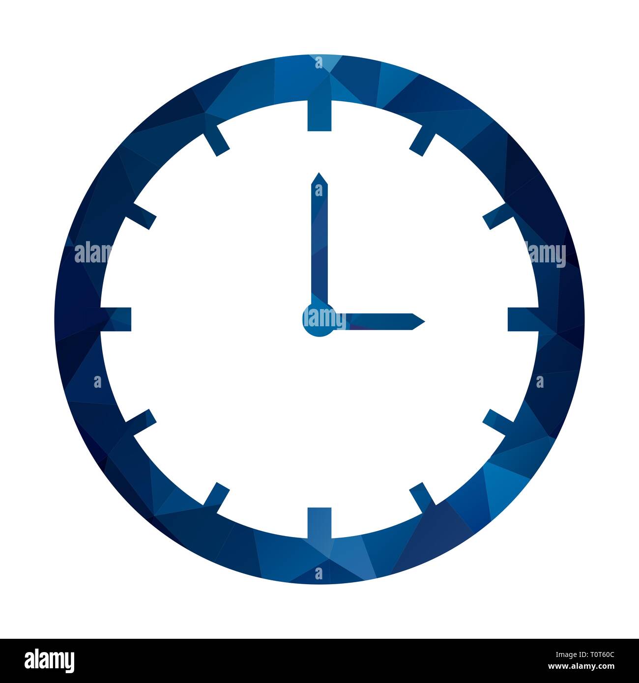 Clock 9 15 Cut Out Stock Images & Pictures - Alamy