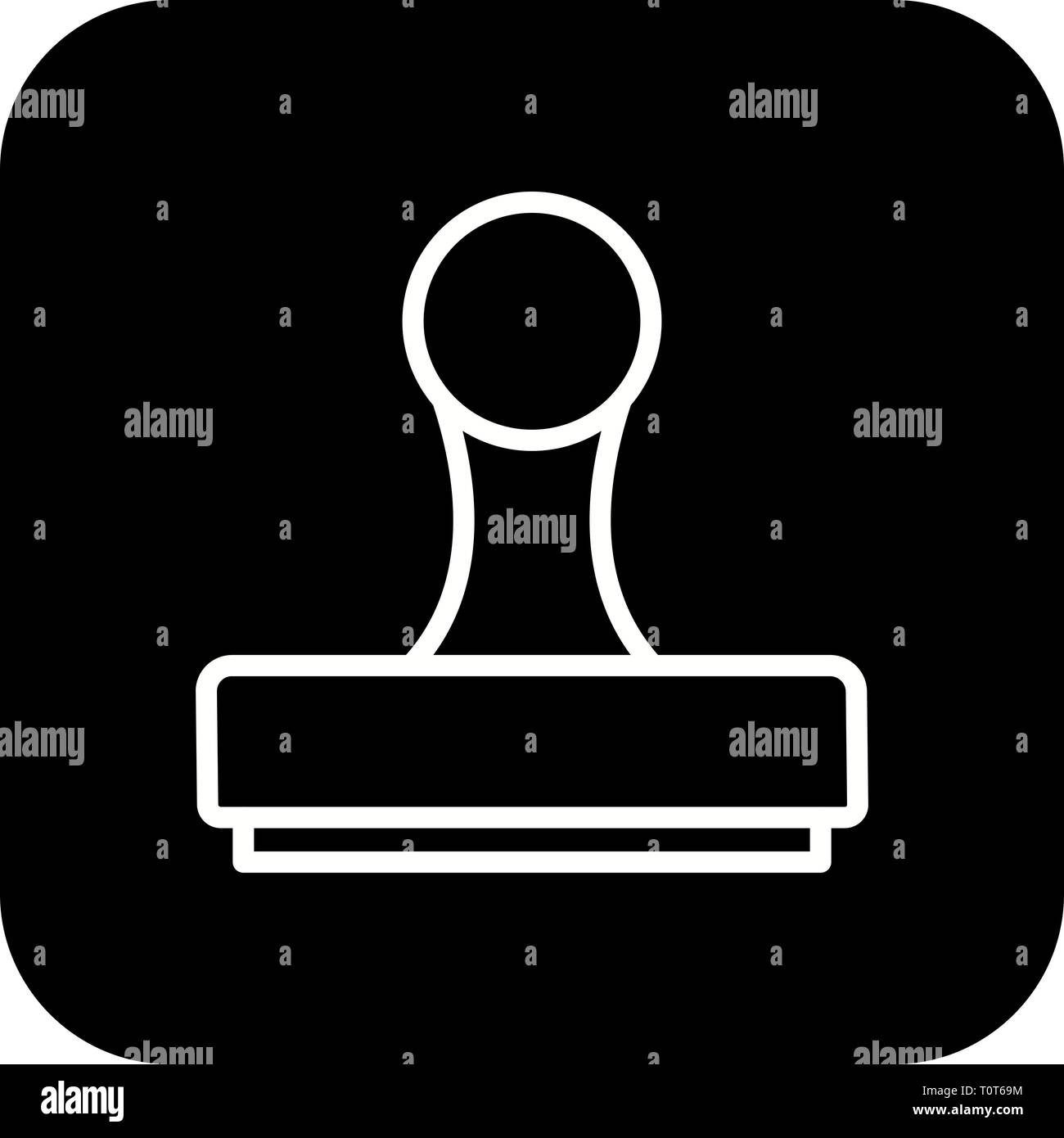 Square rubber stamp vector Black and White Stock Photos & Images - Alamy