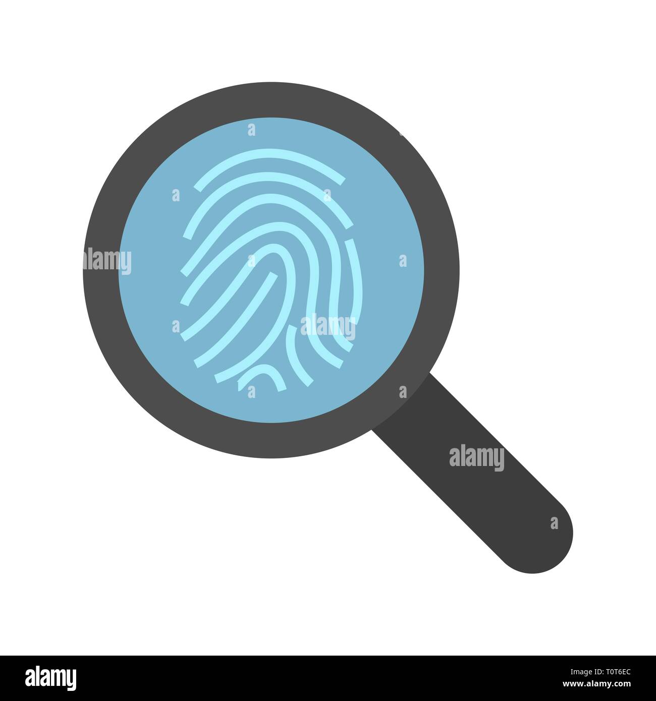 Finger print glyph icon Cut Out Stock Images & Pictures - Alamy