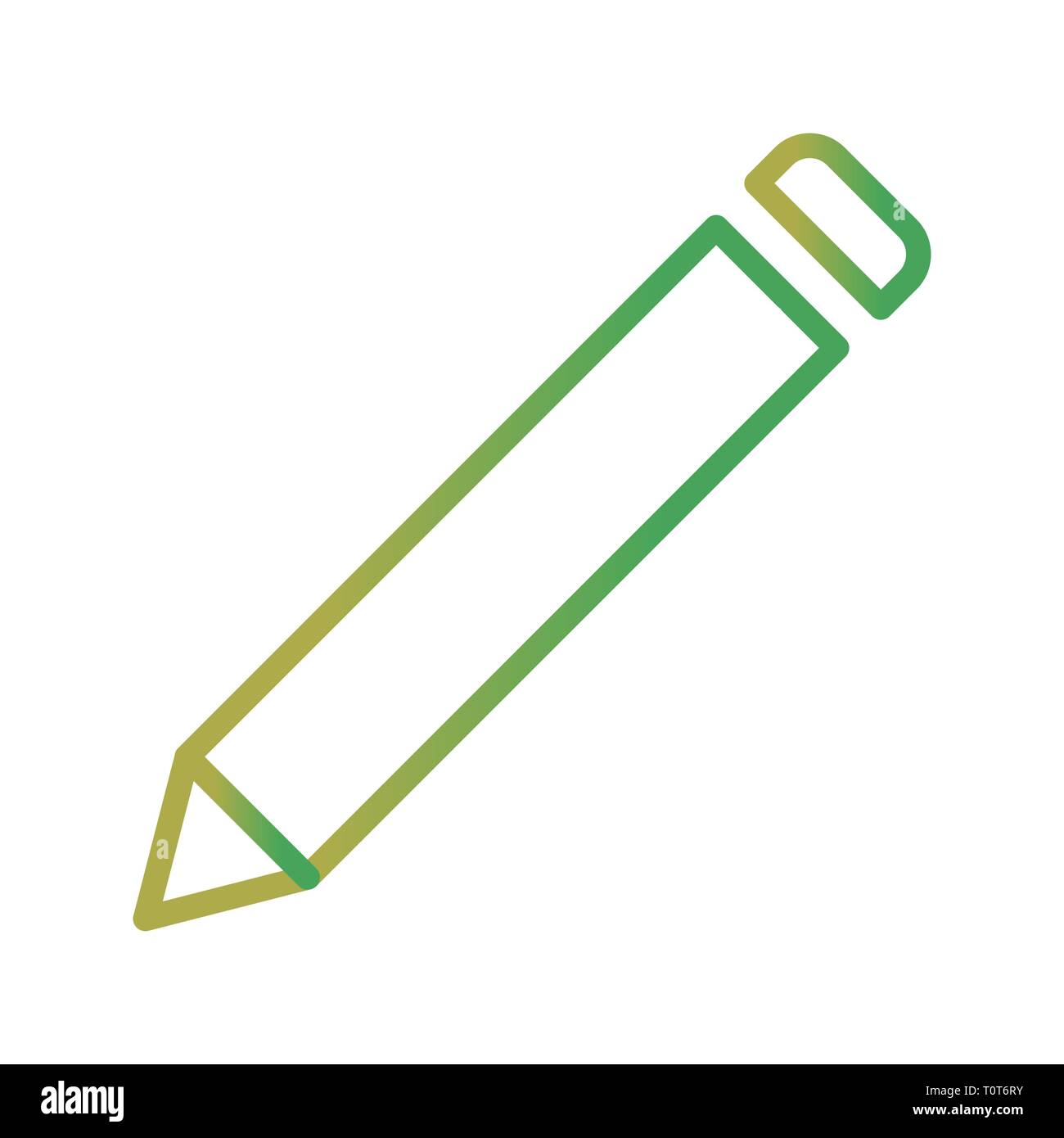 Illustration Pencil Icon Stock Photo - Alamy