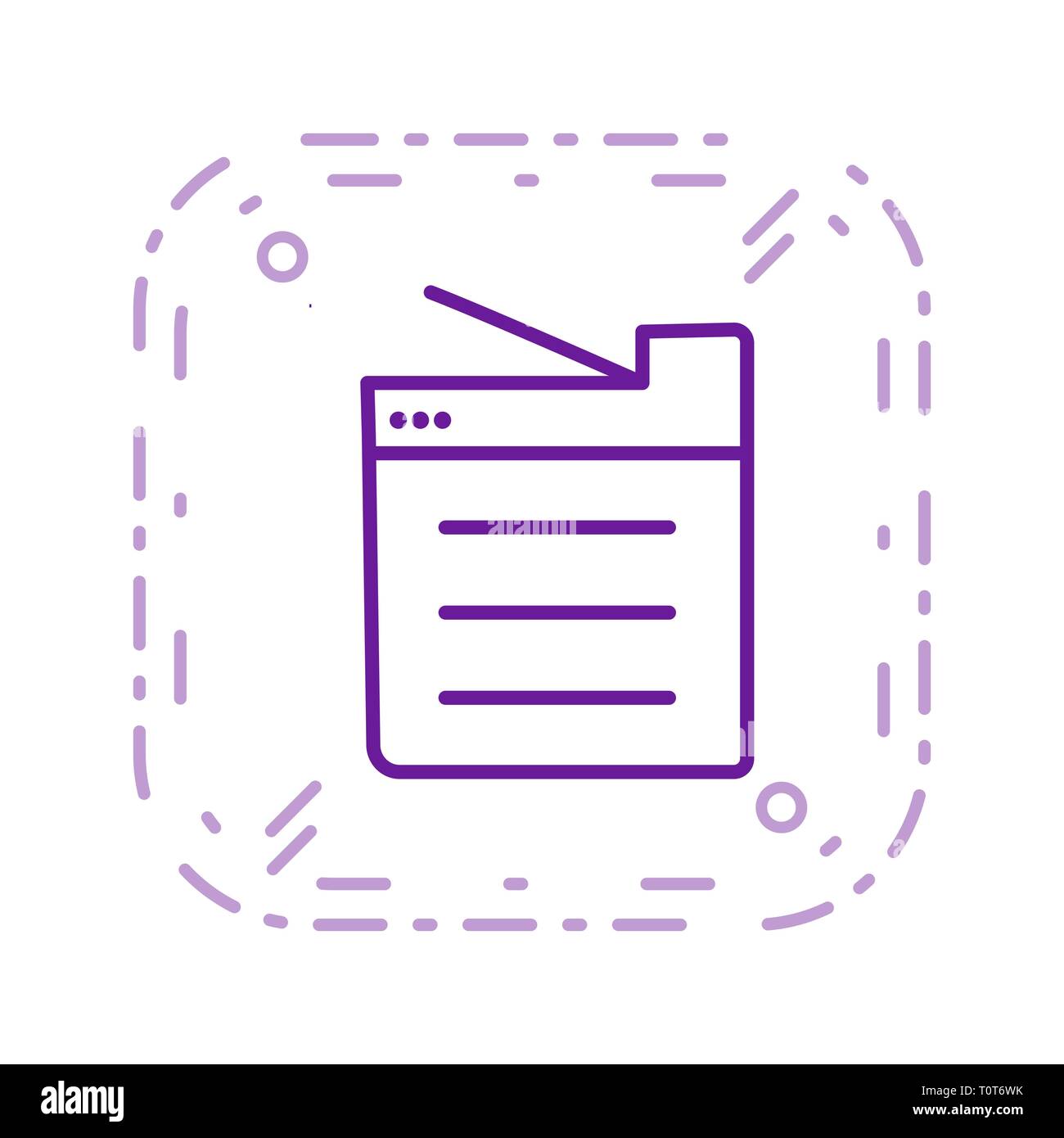 Illustration Copy Machine Icon Stock Photo - Alamy