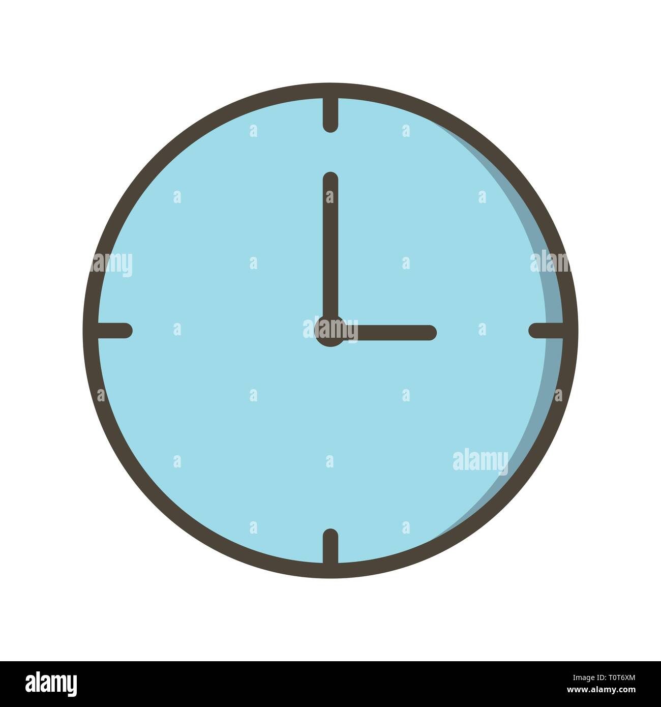 Clock 9 15 Cut Out Stock Images & Pictures - Alamy