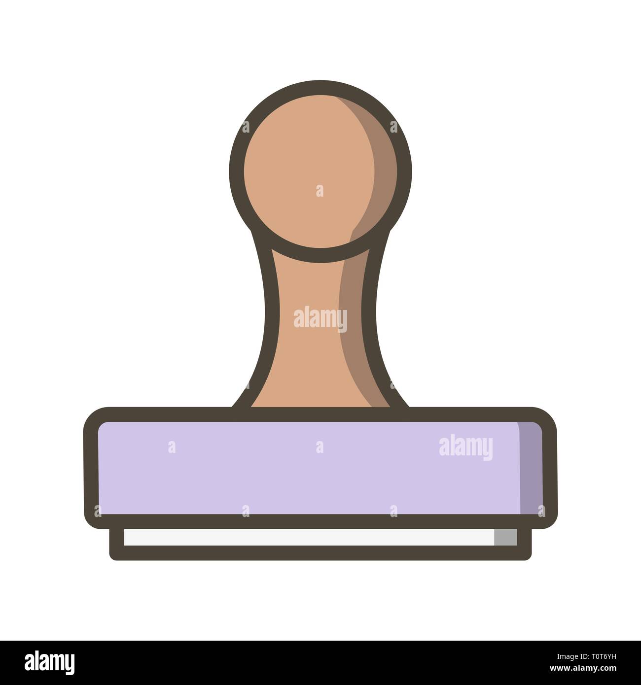 Illustration Stamp Icon Stock Photo - Alamy