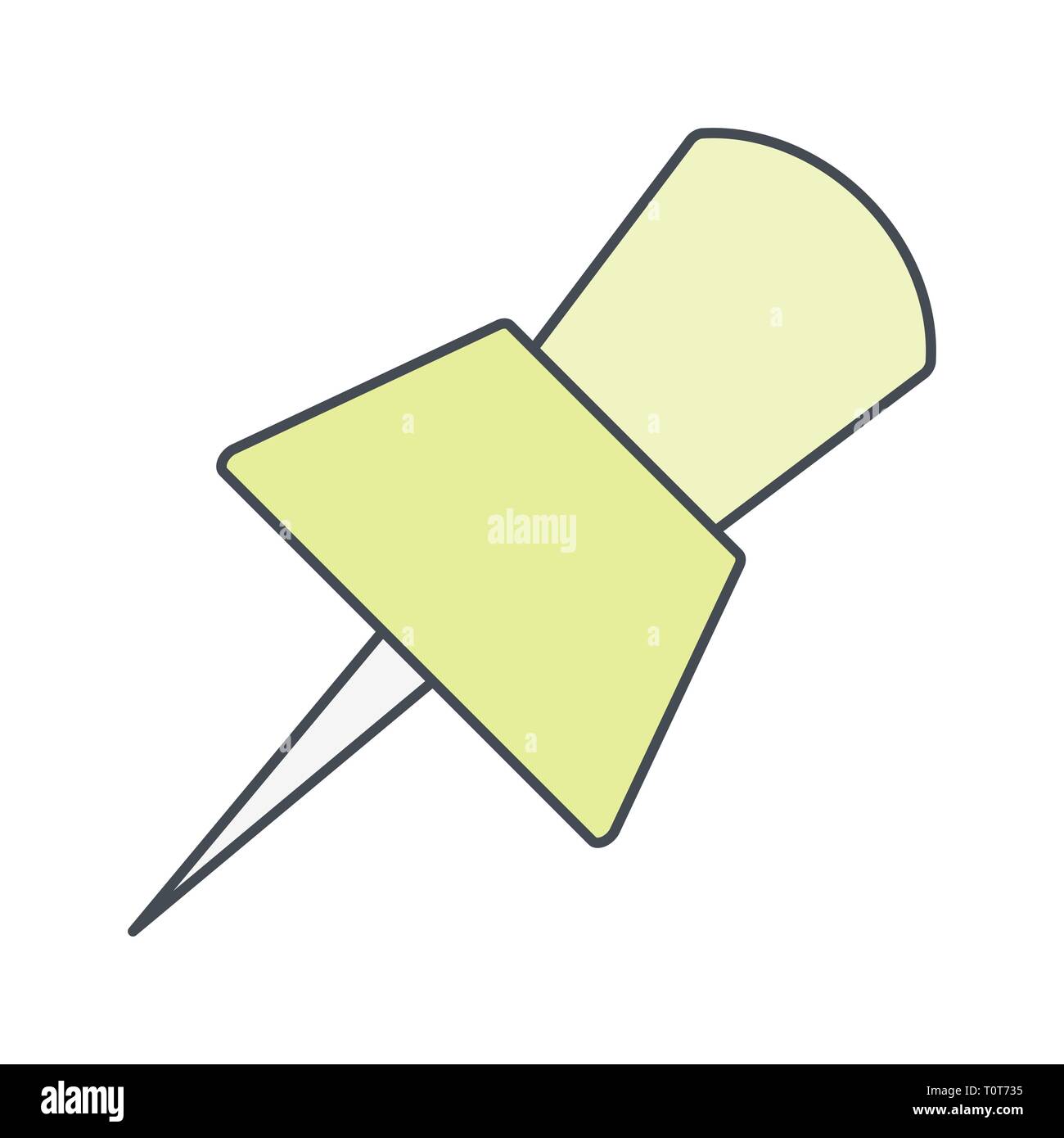 Illustration Pin Icon Stock Photo Alamy