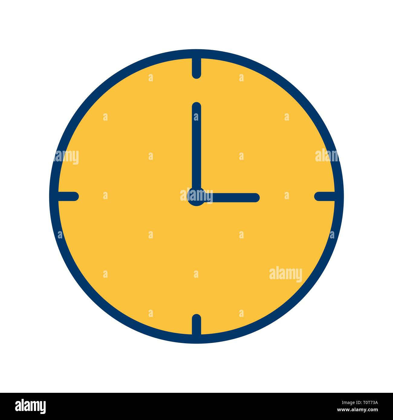 Clock 9 15 Cut Out Stock Images & Pictures - Alamy