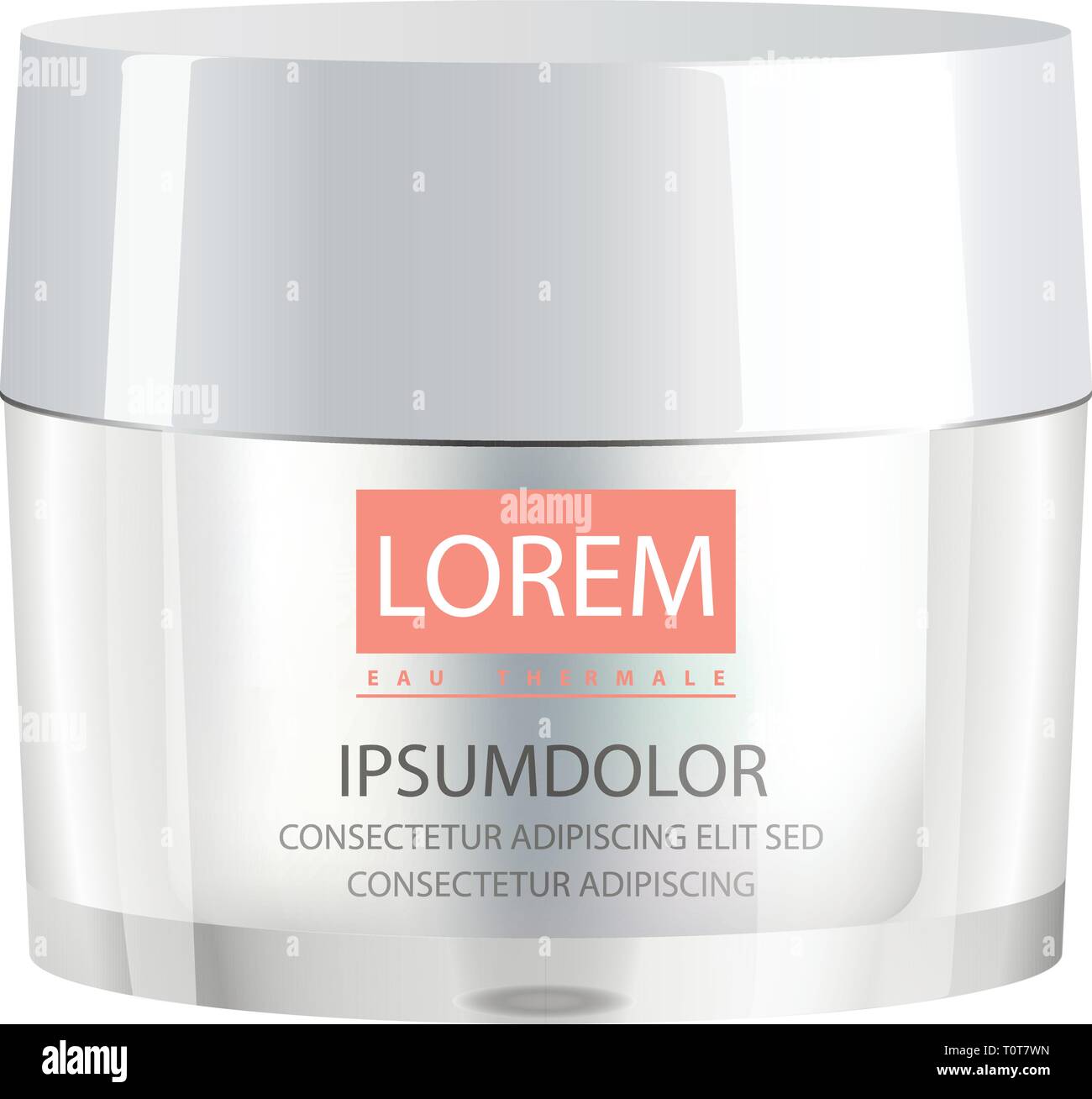 White powder cosmetic glass Stock Vector Images - Alamy