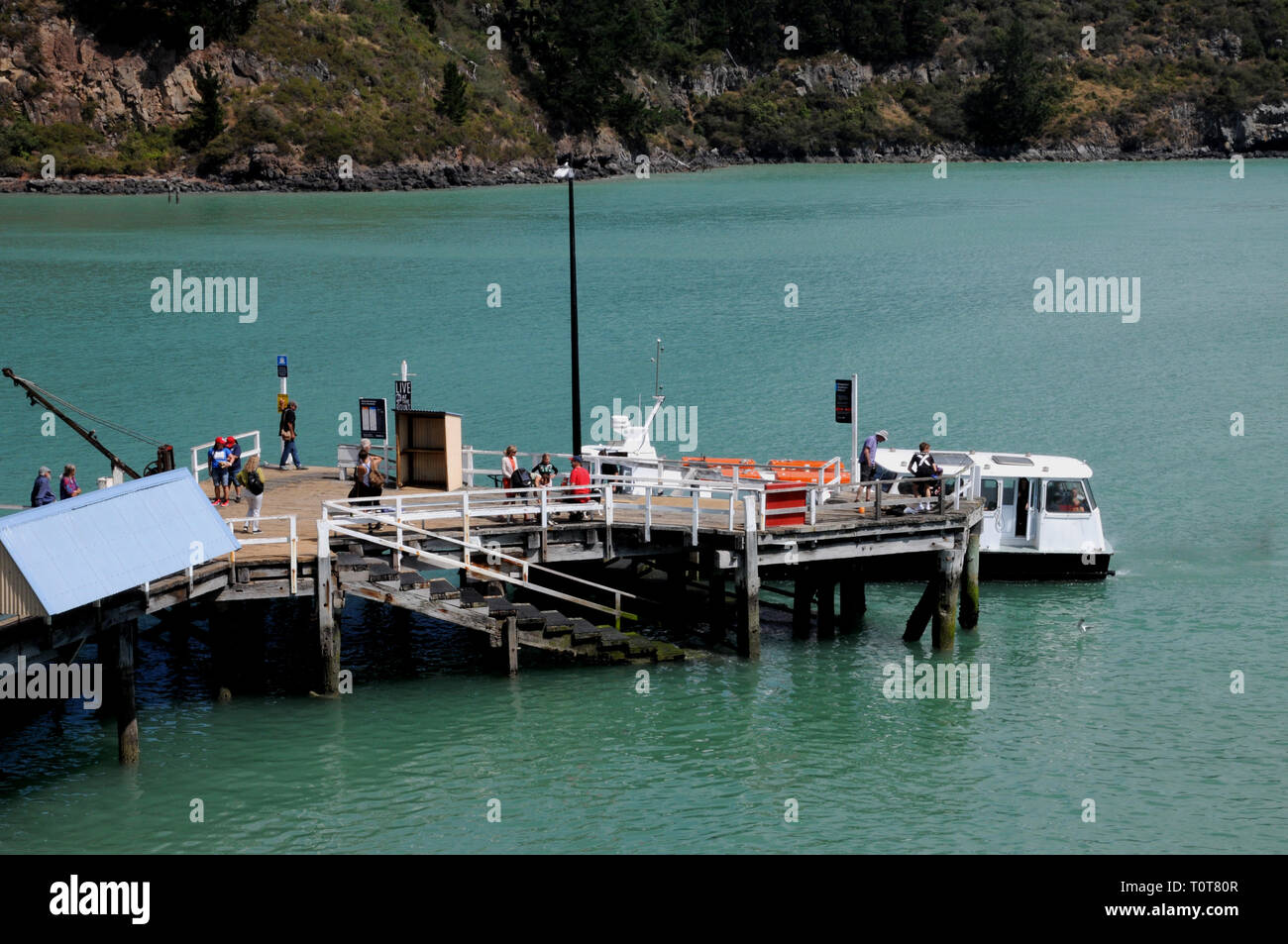 Diamond Harbour , Banks Peninsula on New Zealands South Island. There ...