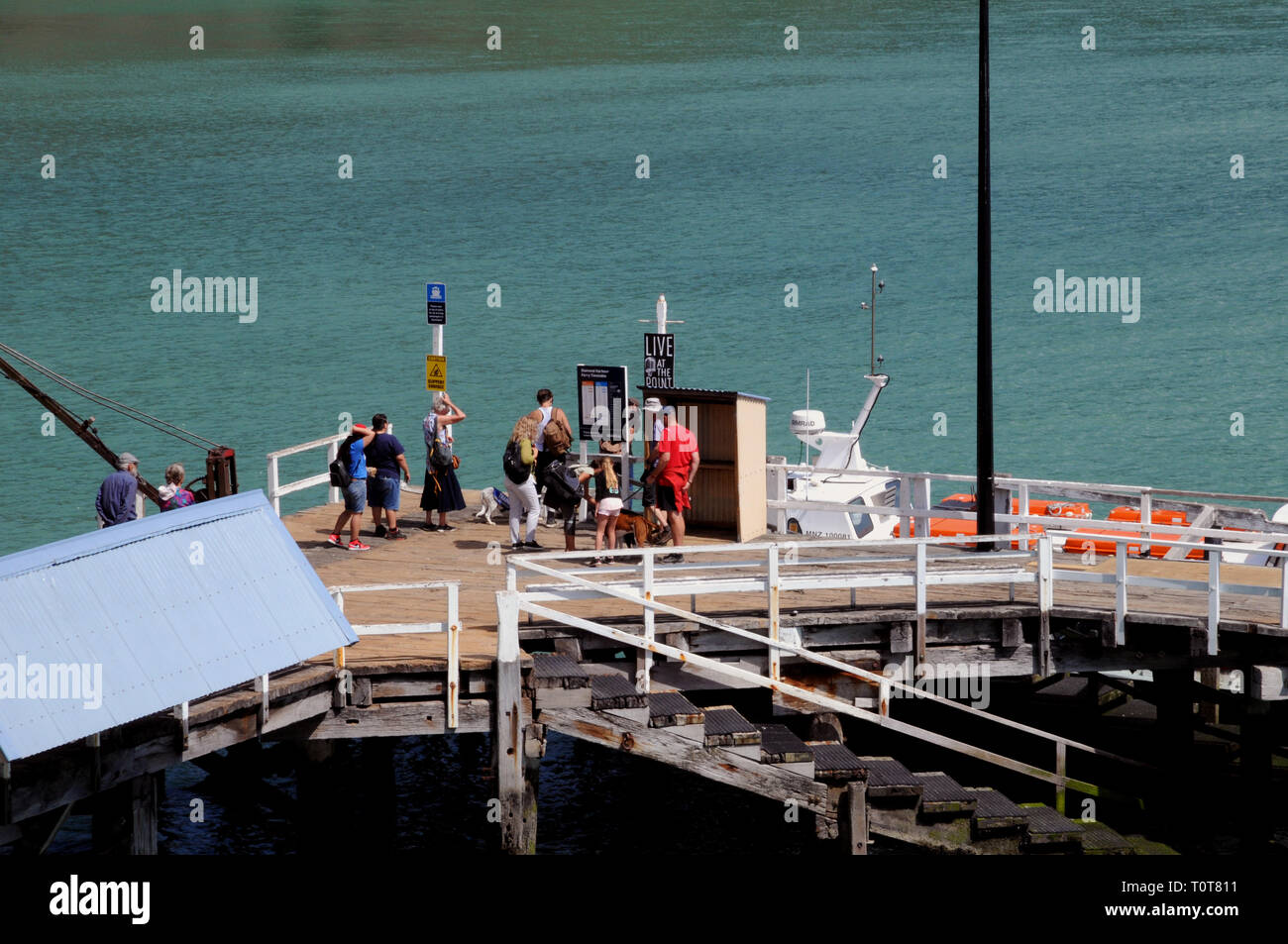 Diamond Harbour , Banks Peninsula on New Zealands South Island. There ...