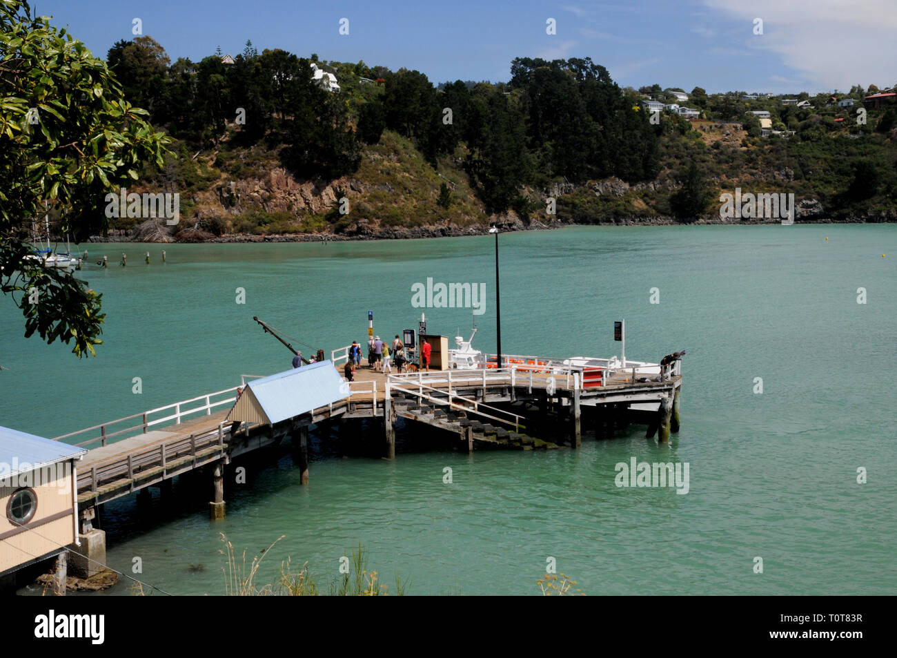Diamond Harbour , Banks Peninsula on New Zealands South Island. There ...