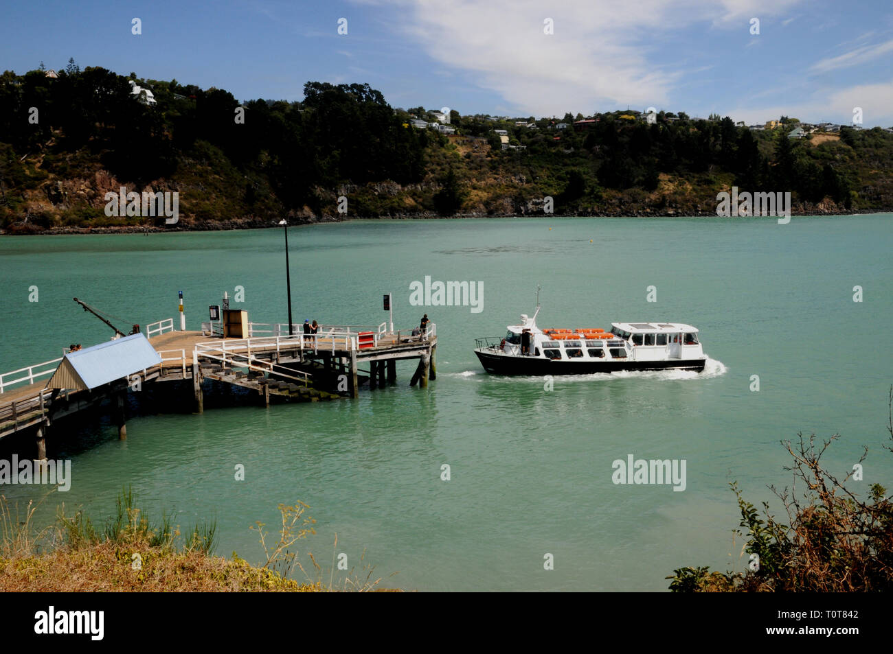 Diamond Harbour , Banks Peninsula on New Zealands South Island. There ...
