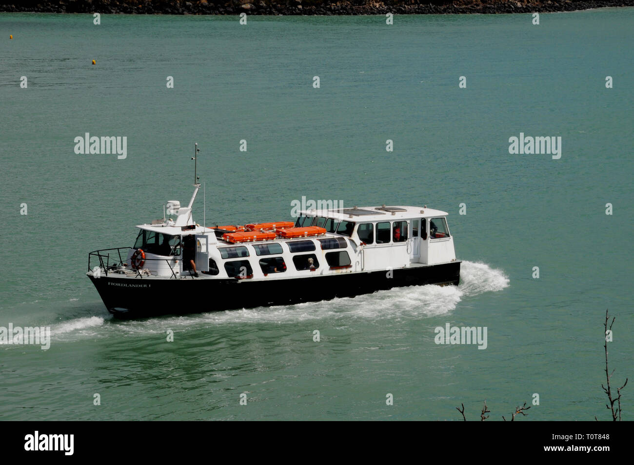 Diamond Harbour , Banks Peninsula on New Zealands South Island. A Black ...