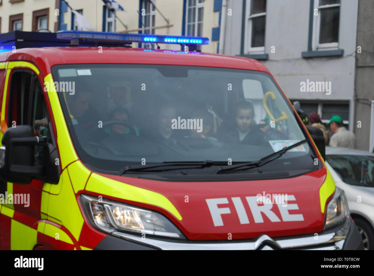 Limerick City and County Fire Service Van on Road, Rathkeale, Co ...
