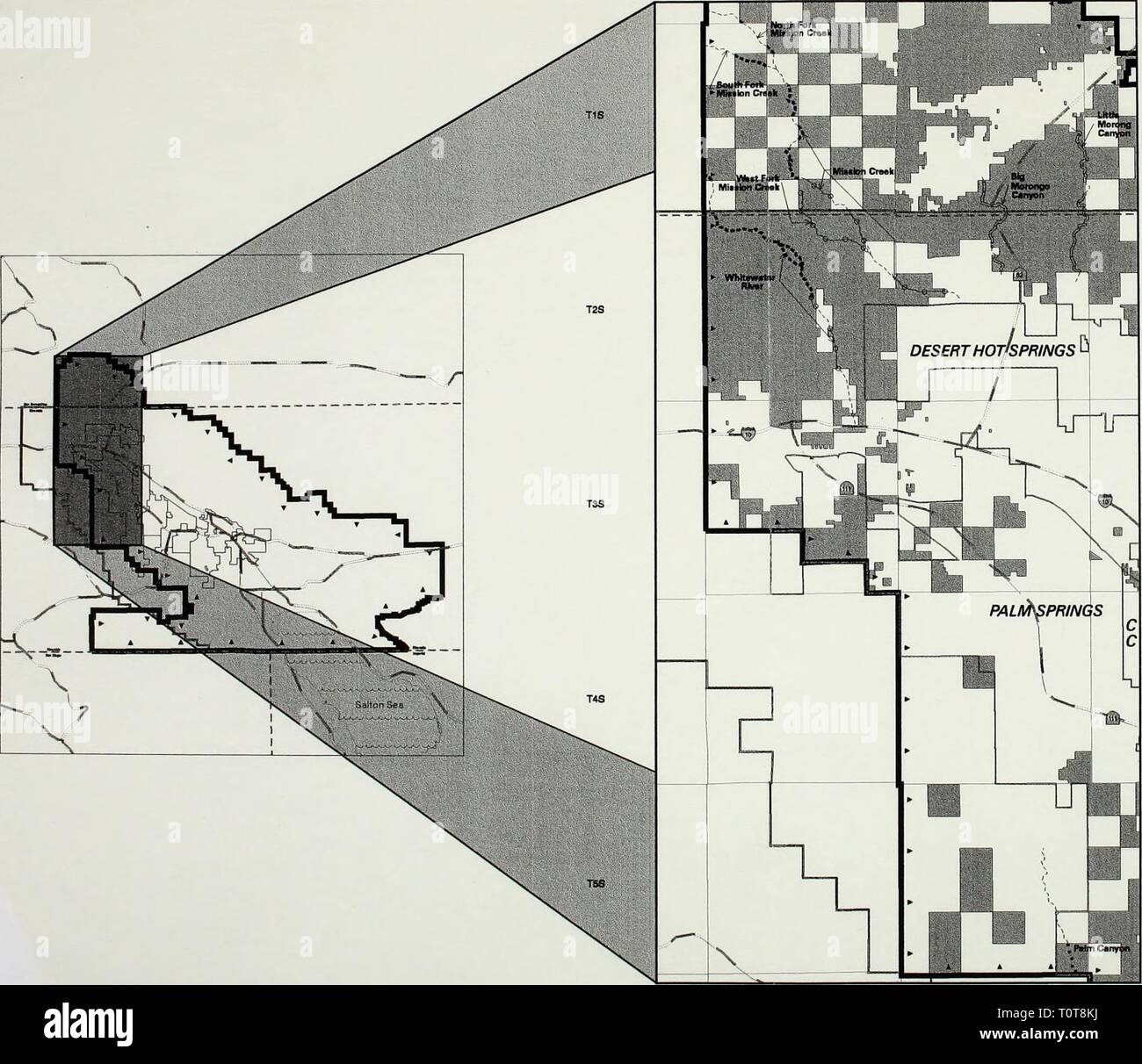 Draft California desert conservation area Stock Photo - Alamy