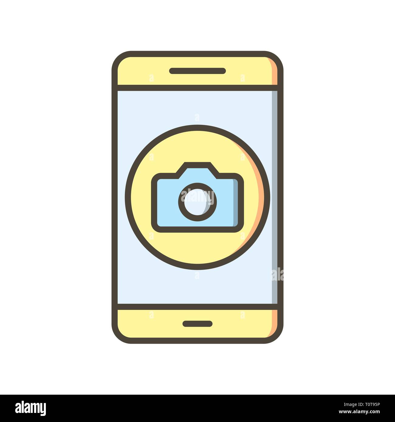 Illustration Camera Mobile Application Icon Stock Photo - Alamy