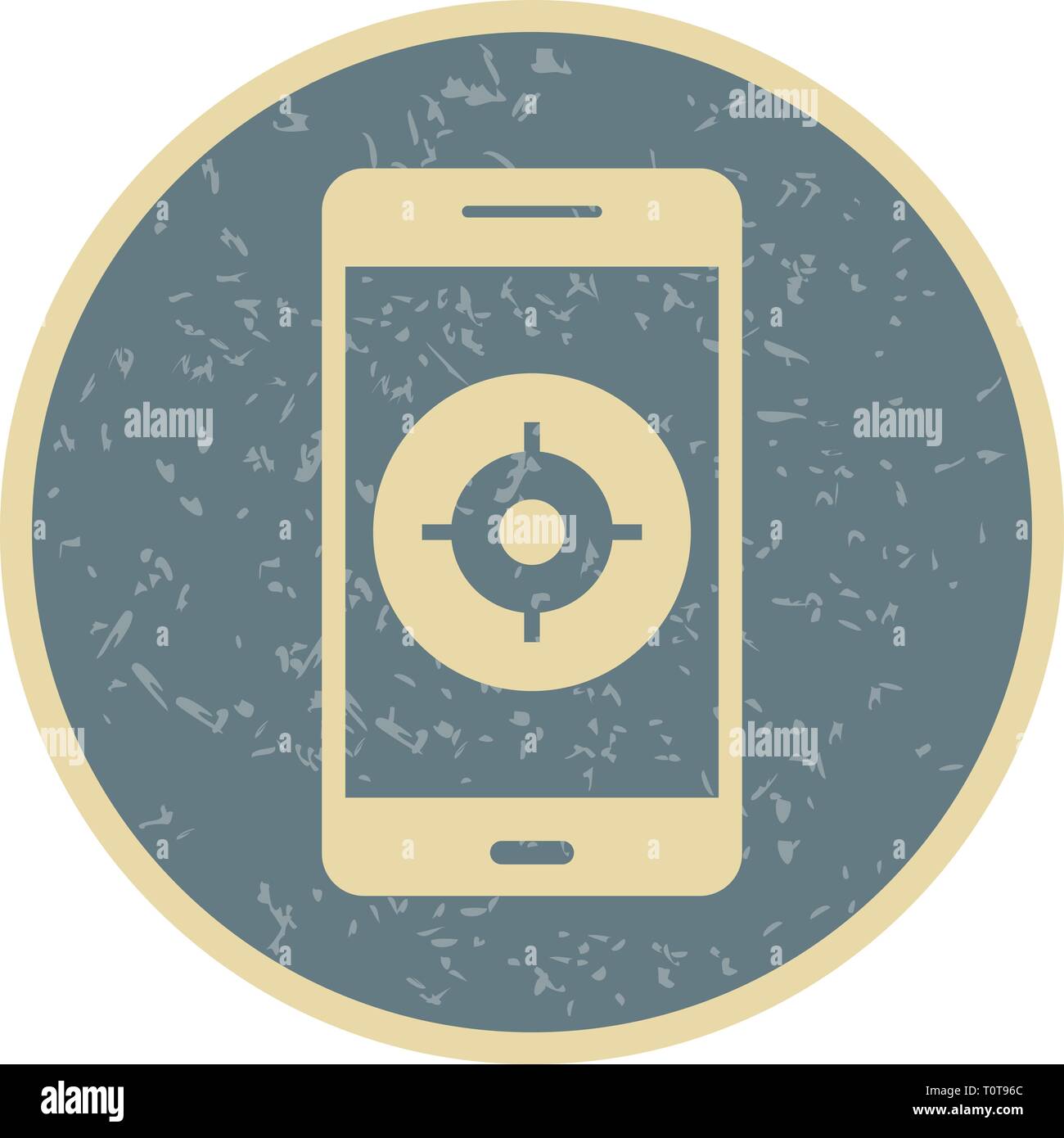 Illustration GPS Mobile Application Icon Stock Photo - Alamy