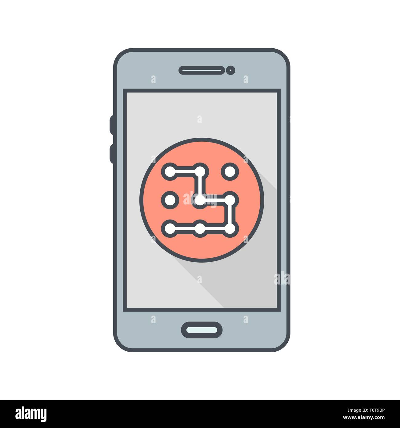 Illustration Pattern Mobile Application Icon Stock Photo - Alamy
