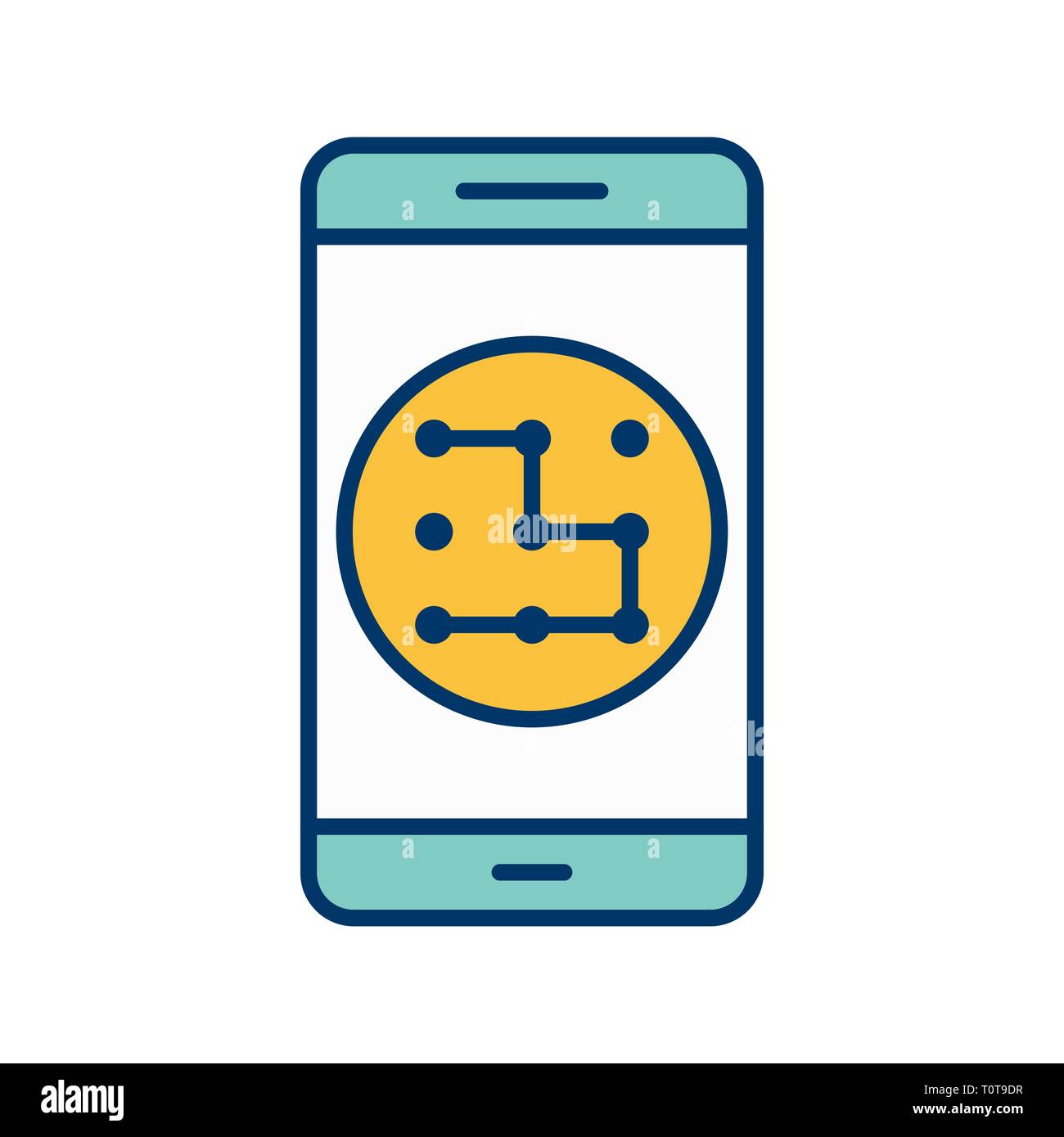 Illustration Pattern Mobile Application Icon Stock Photo - Alamy