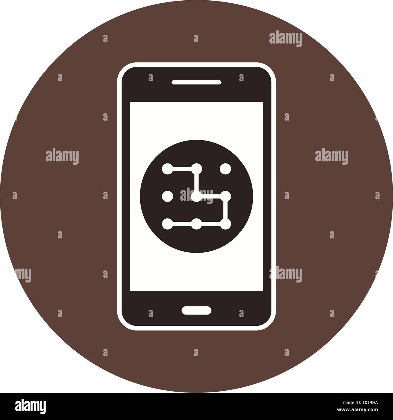 Illustration Pattern Mobile Application Icon Stock Photo - Alamy