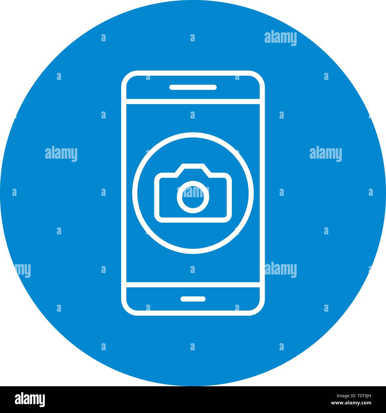 Illustration Camera Mobile Application Icon Stock Photo - Alamy