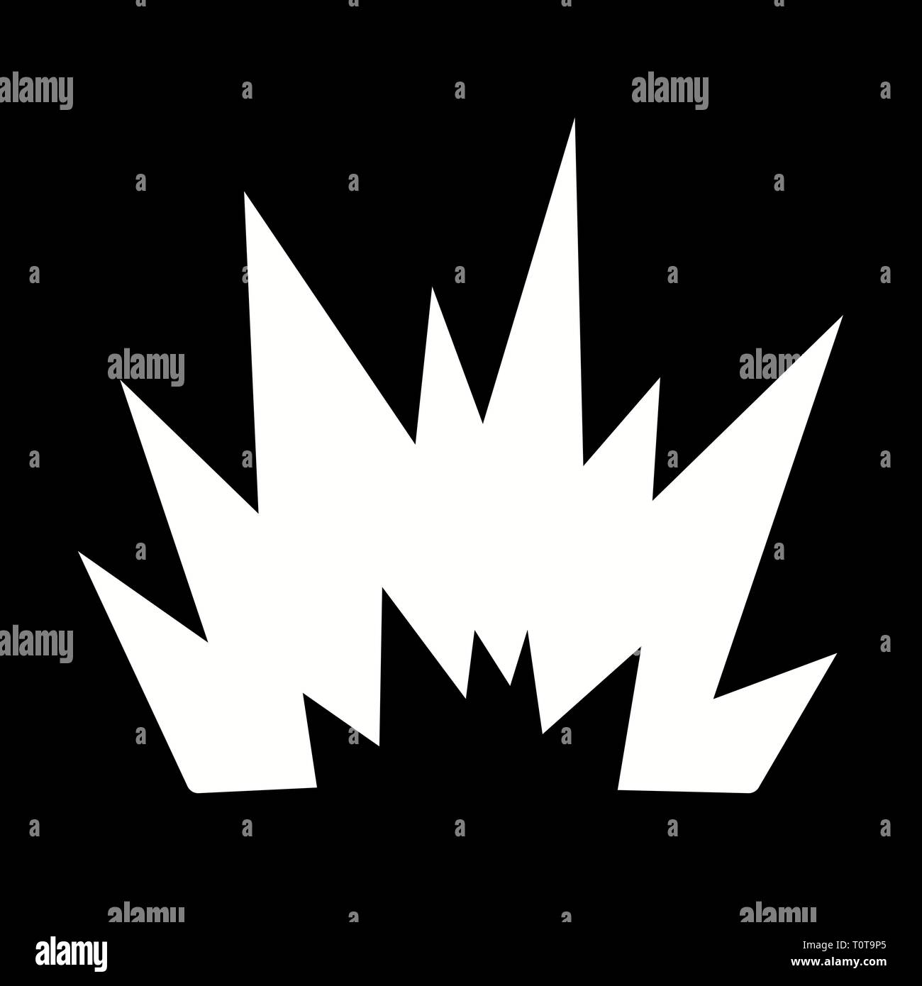 Illustration Blast Icon Stock Photo - Alamy