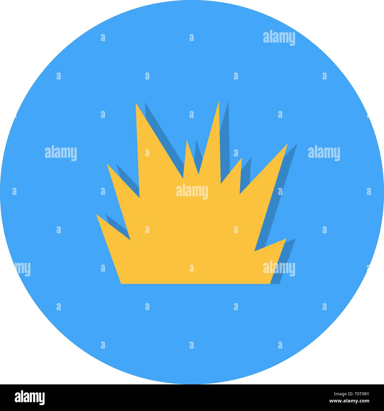 Illustration Blast Icon Stock Photo - Alamy