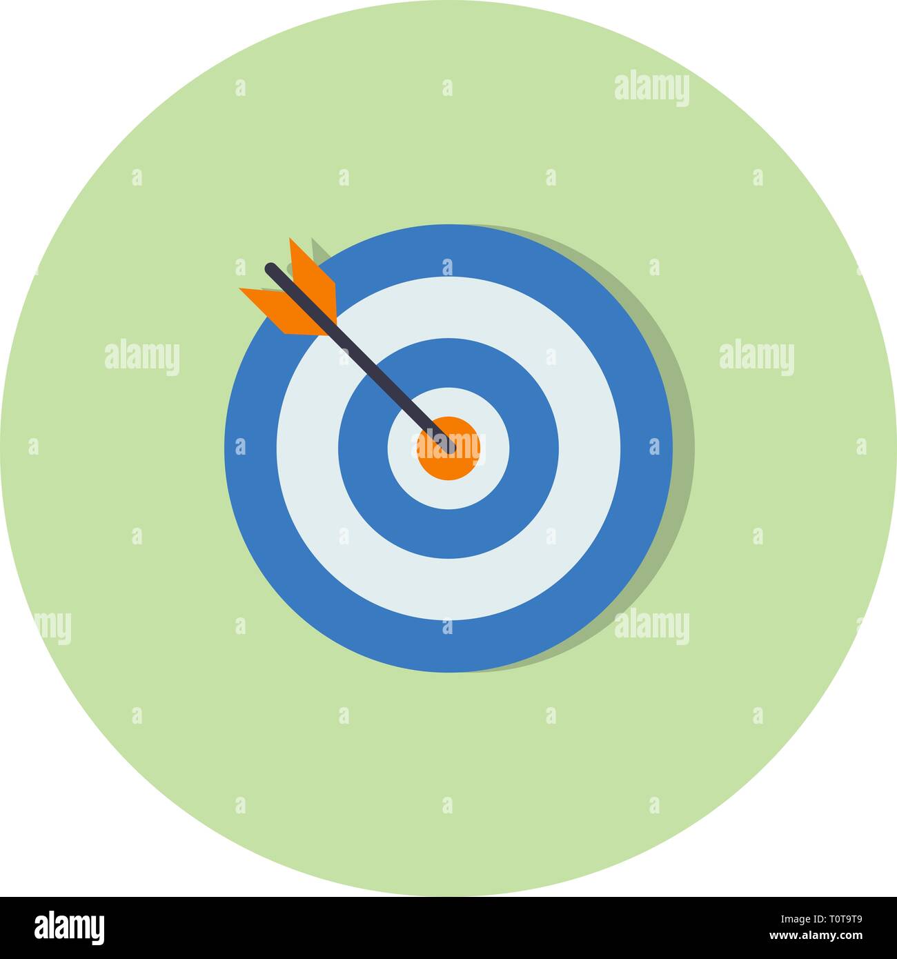 Illustration Target Icon Stock Photo - Alamy