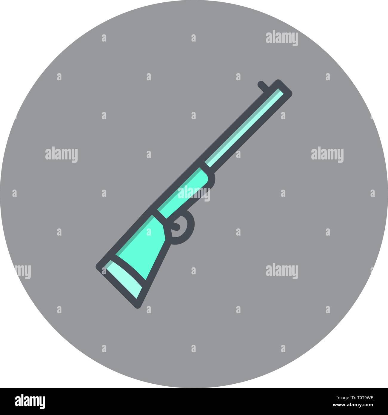 Illustration Shotgun Icon Stock Photo - Alamy