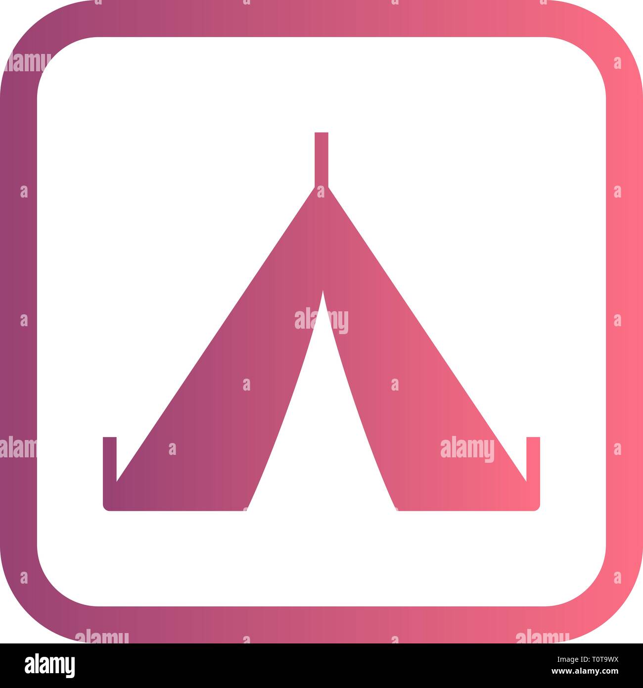Illustration Tent Icon Stock Photo - Alamy
