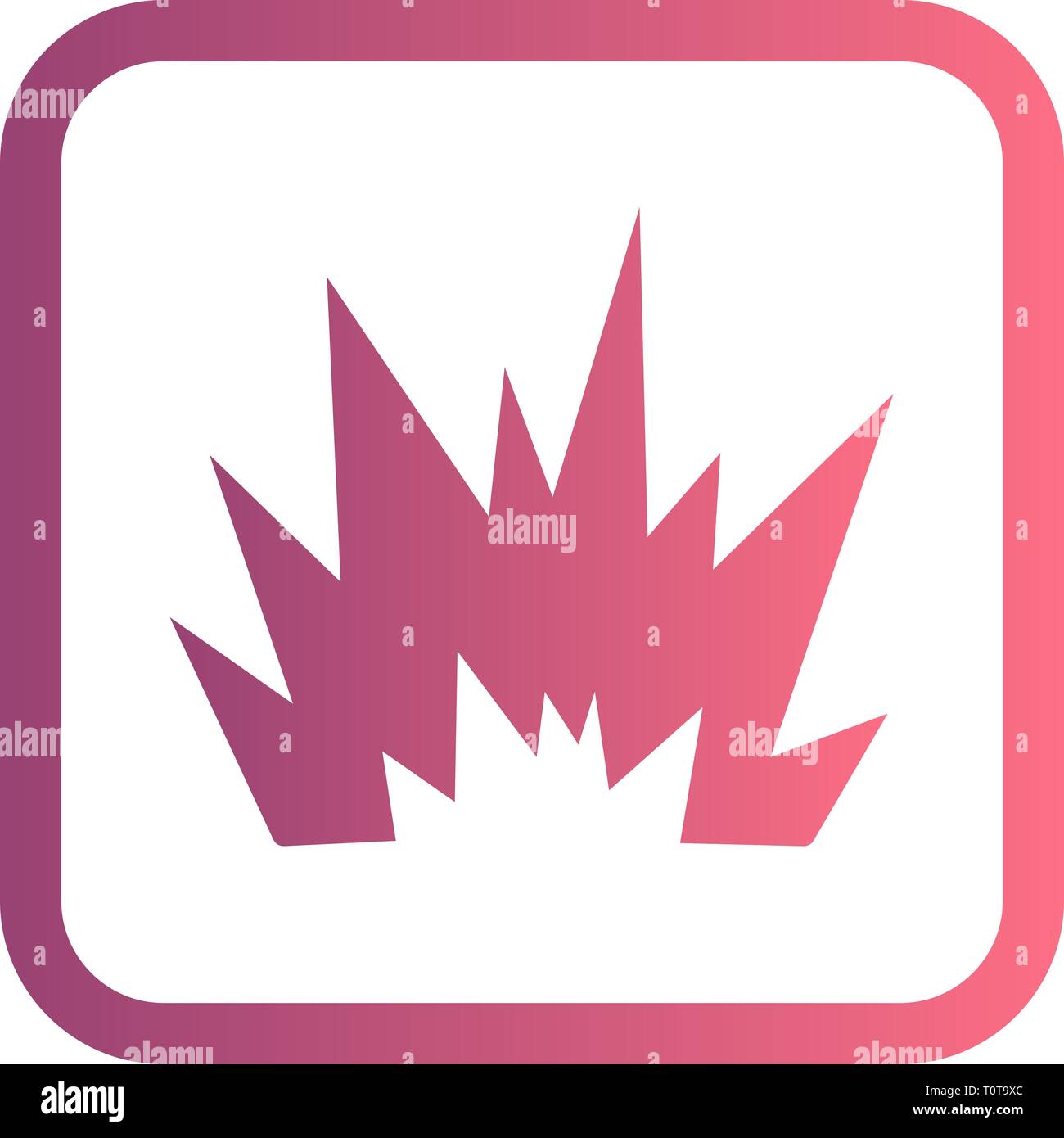 Illustration Blast Icon Stock Photo - Alamy