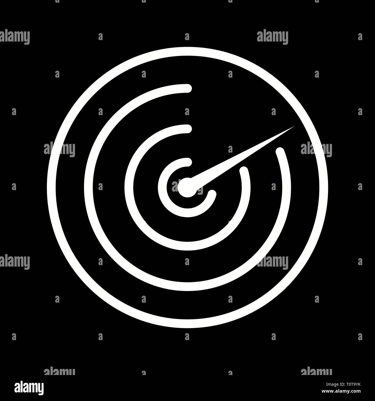 Illustration Radar Icon Stock Photo - Alamy