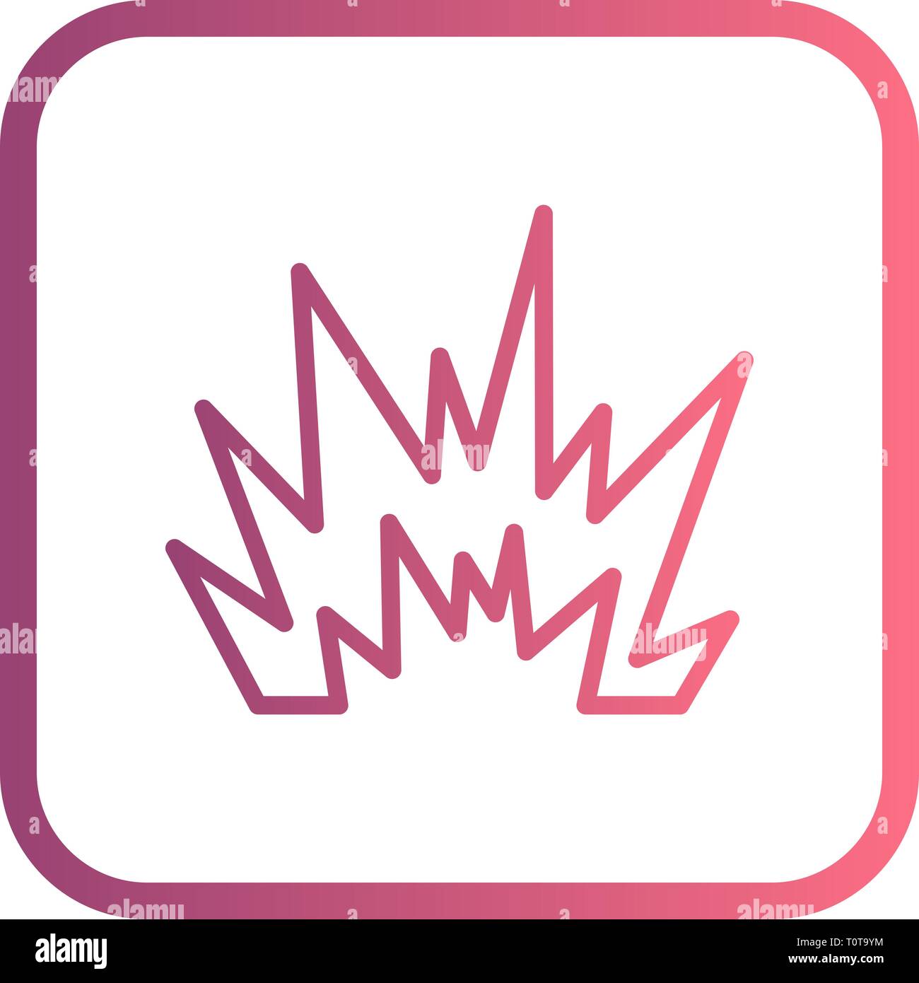 Illustration Blast Icon Stock Photo - Alamy