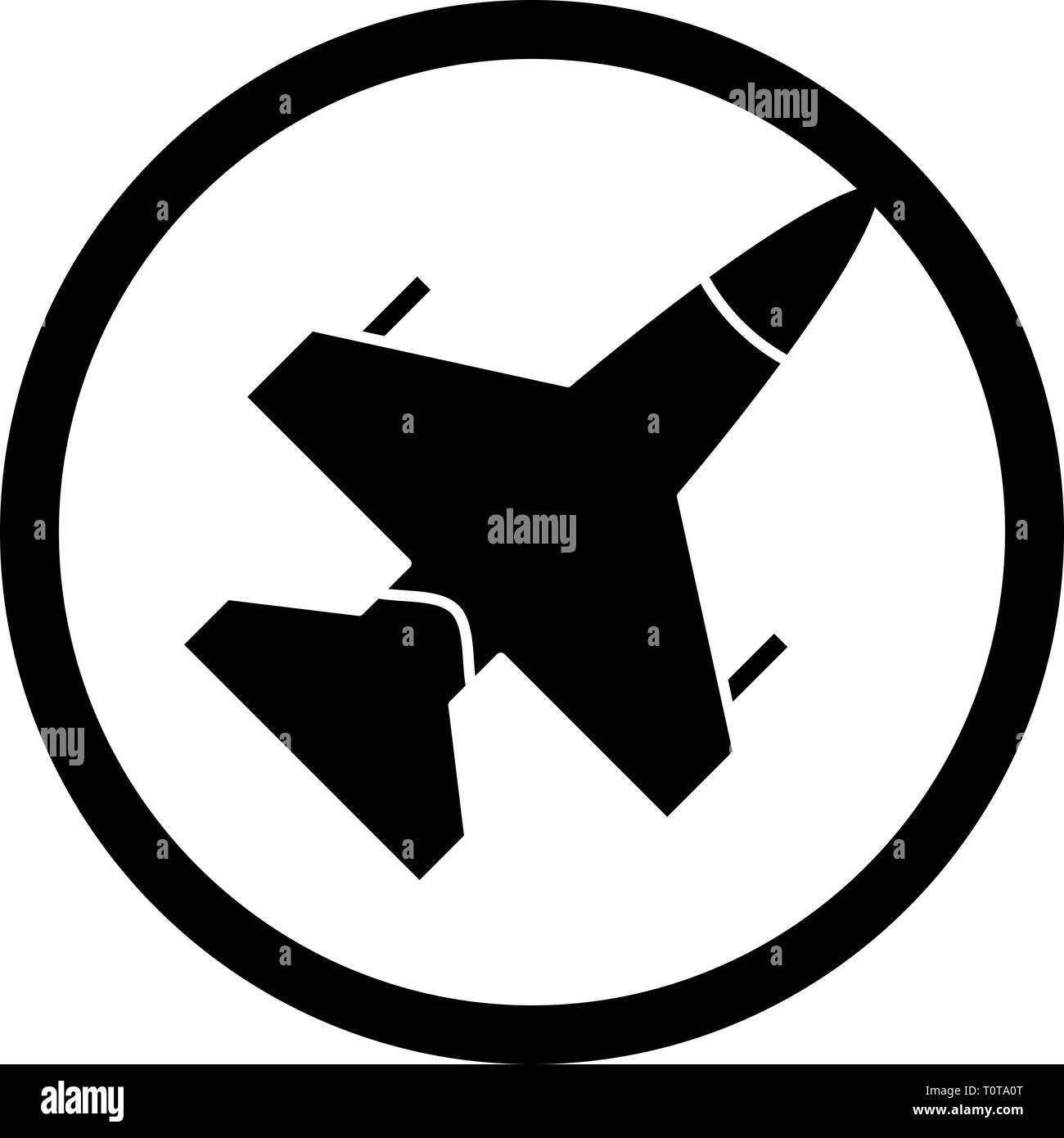 Illustration Jet Icon Stock Photo - Alamy