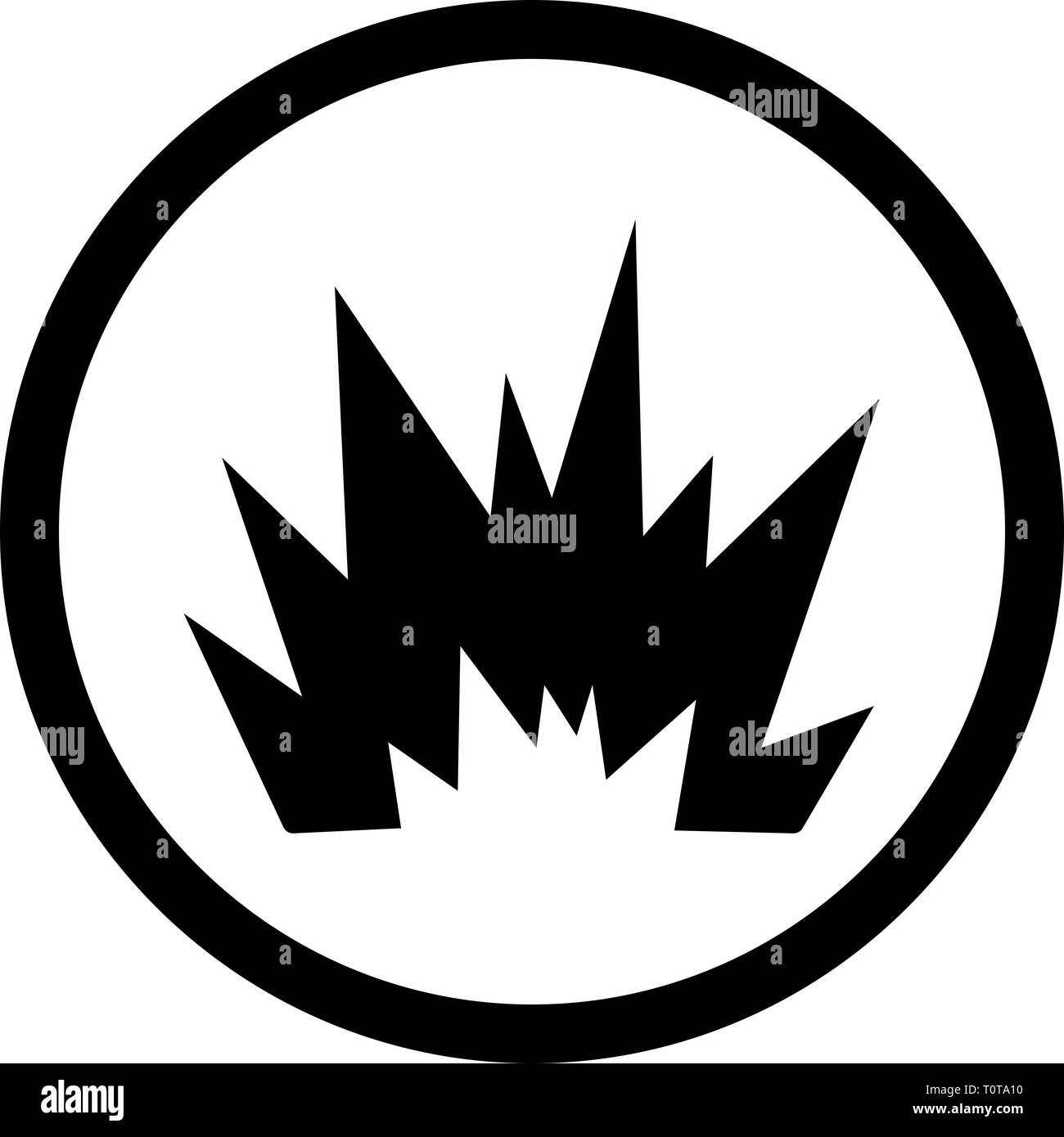 Blast icon Black and White Stock Photos & Images - Alamy
