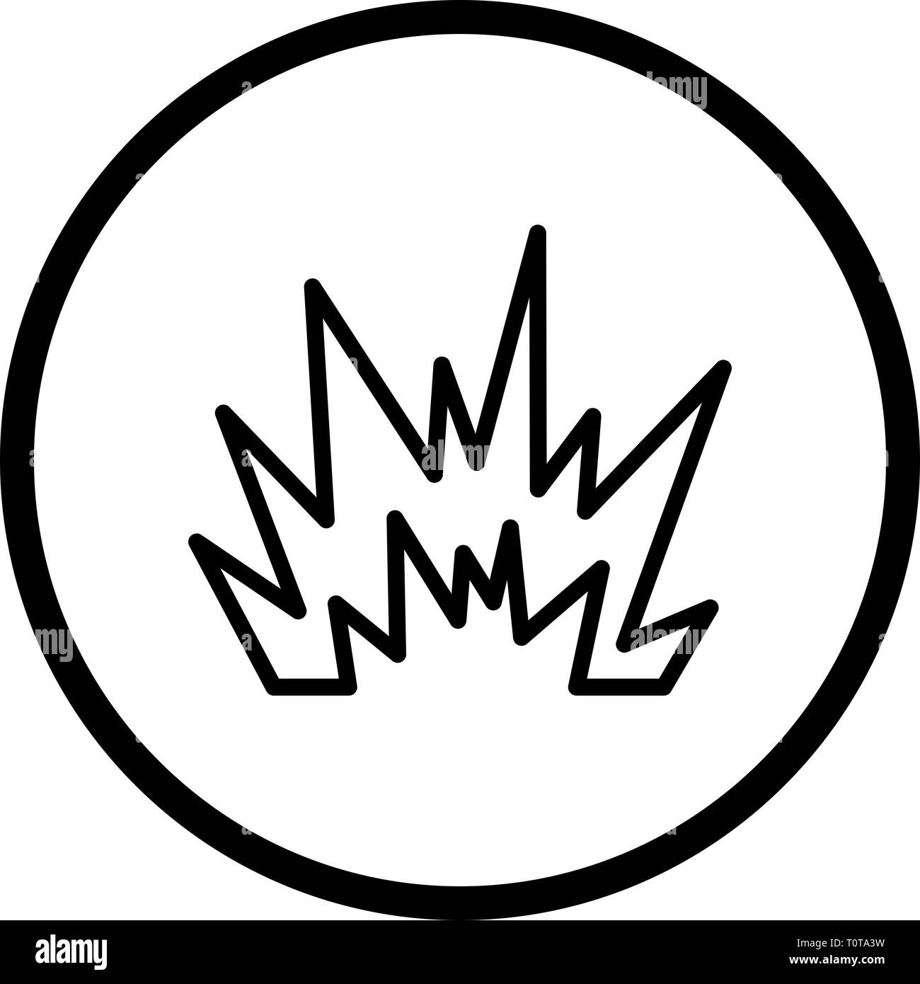 Illustration Blast Icon Stock Photo - Alamy