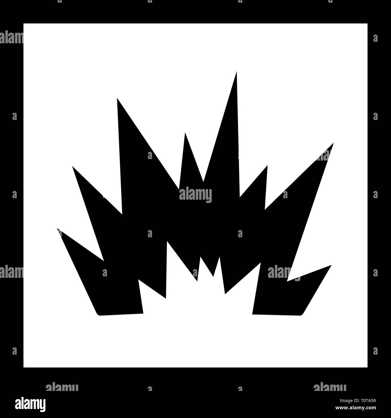 Illustration Blast Icon Stock Photo - Alamy
