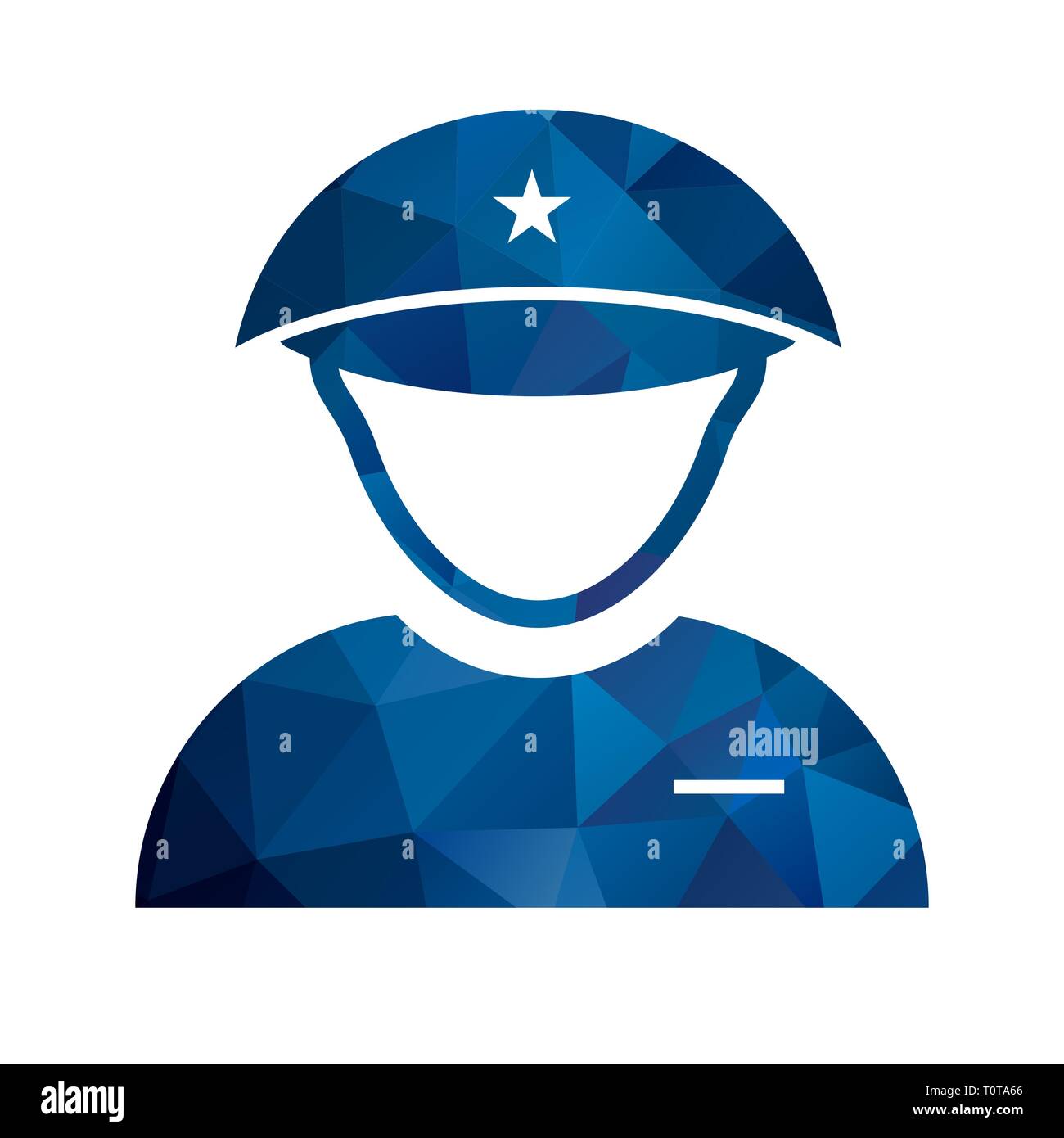 Illustration Lieutenant Icon Stock Photo - Alamy