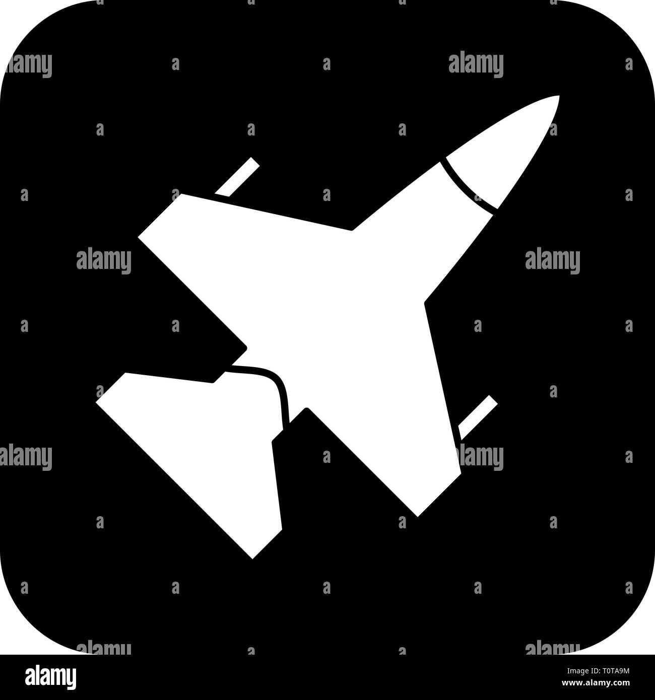 Illustration Jet Icon Stock Photo - Alamy