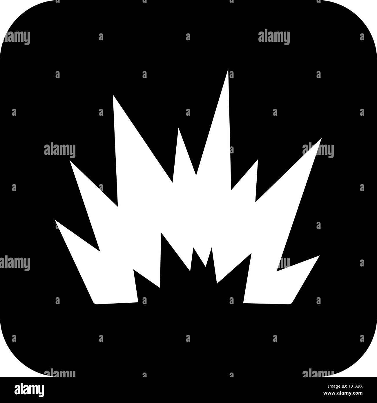 Illustration Blast Icon Stock Photo - Alamy
